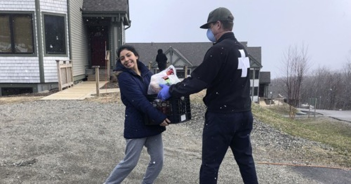 Virus Outbreak-One Good Thing-Ski Workers