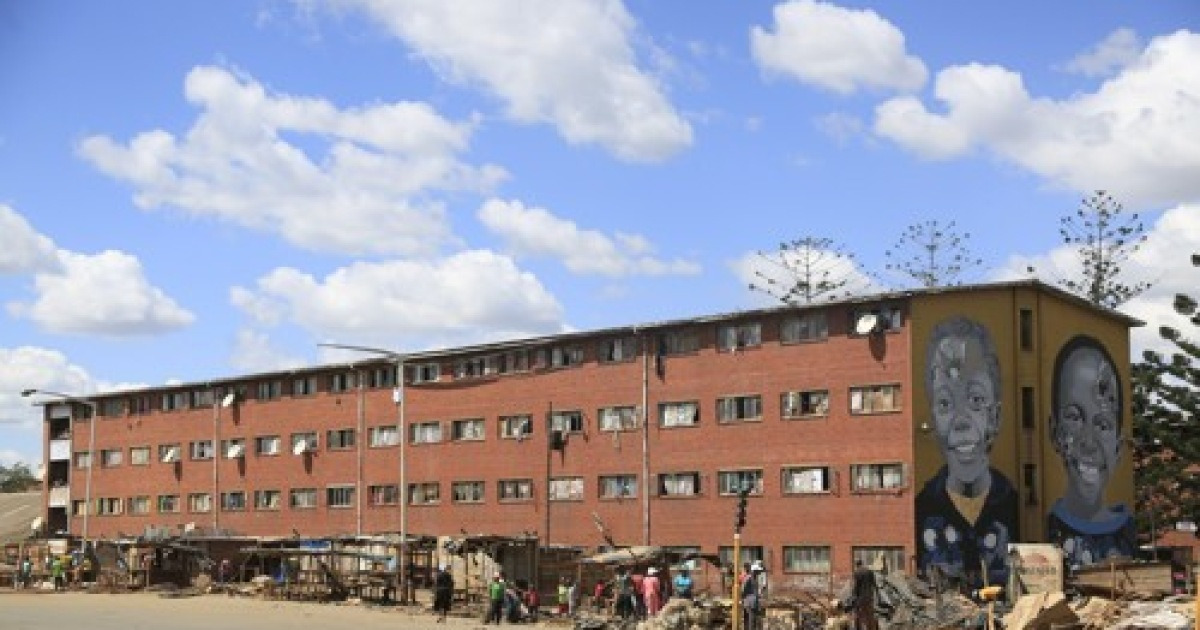 ZIMBABWE MARKET STALL DESTROYED