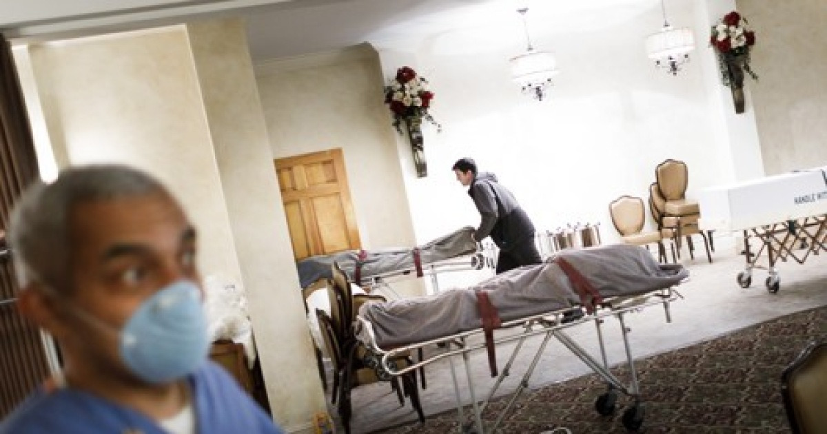 USA NEW YORK FUNERAL HOME CORONAVIRUS