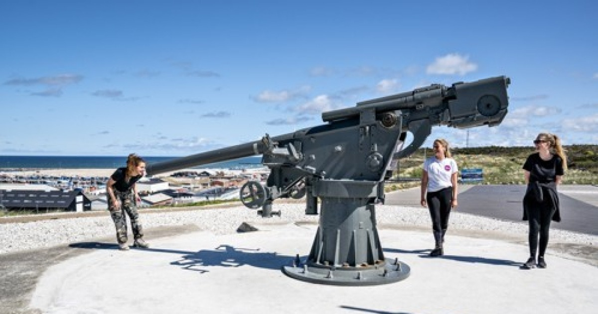 DENMARK WWII GERMAN CANNON
