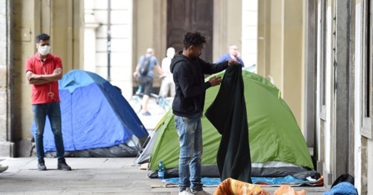 ITALY HOMELESSNESS PANDEMIC CORONAVIRUS COVID19