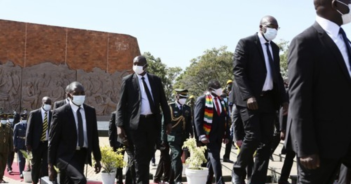 Virus Outbreak Zimbabwe State Funeral