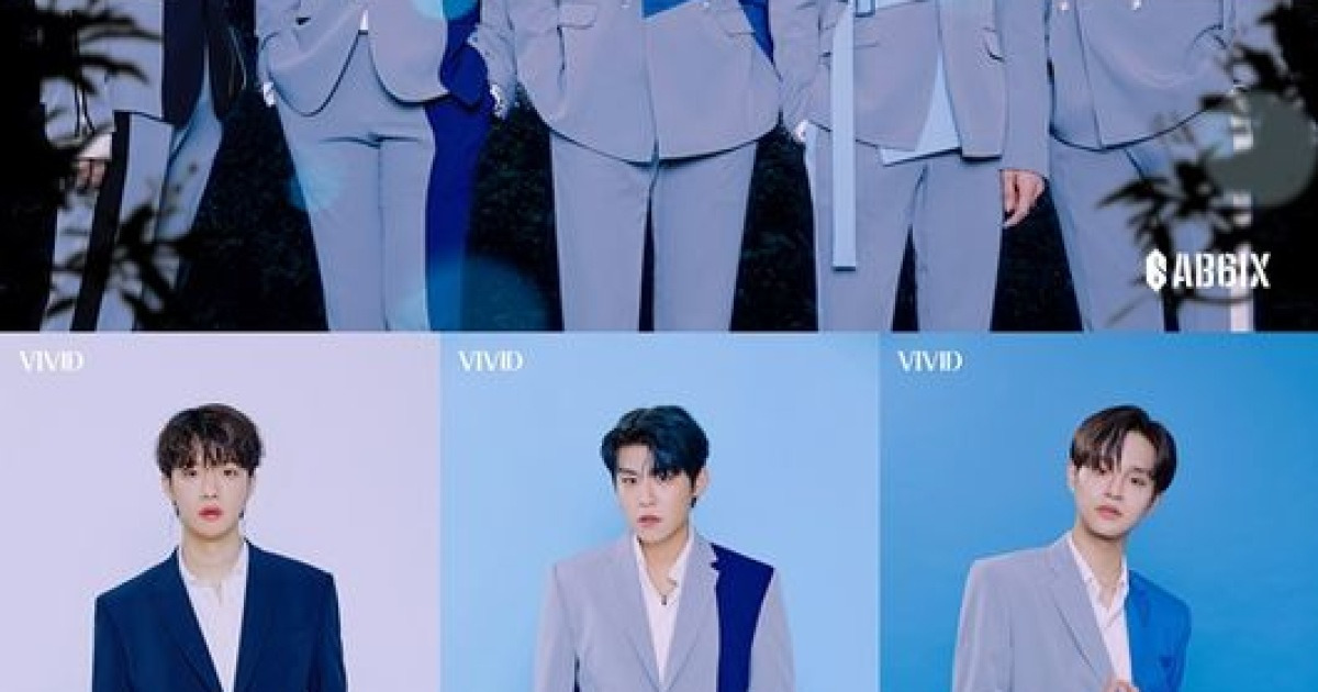 AB6IX, 'ⅥVID' 세 번째 콘셉트 포토 공개..블루 슈트핏+절제된 섹시美