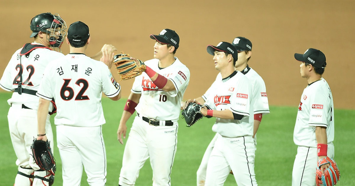 KT 'KIA에 4:0 승리'[포토]