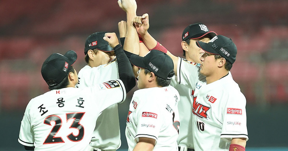 KT 'KIA 상대로 위닝시리즈'[포토]