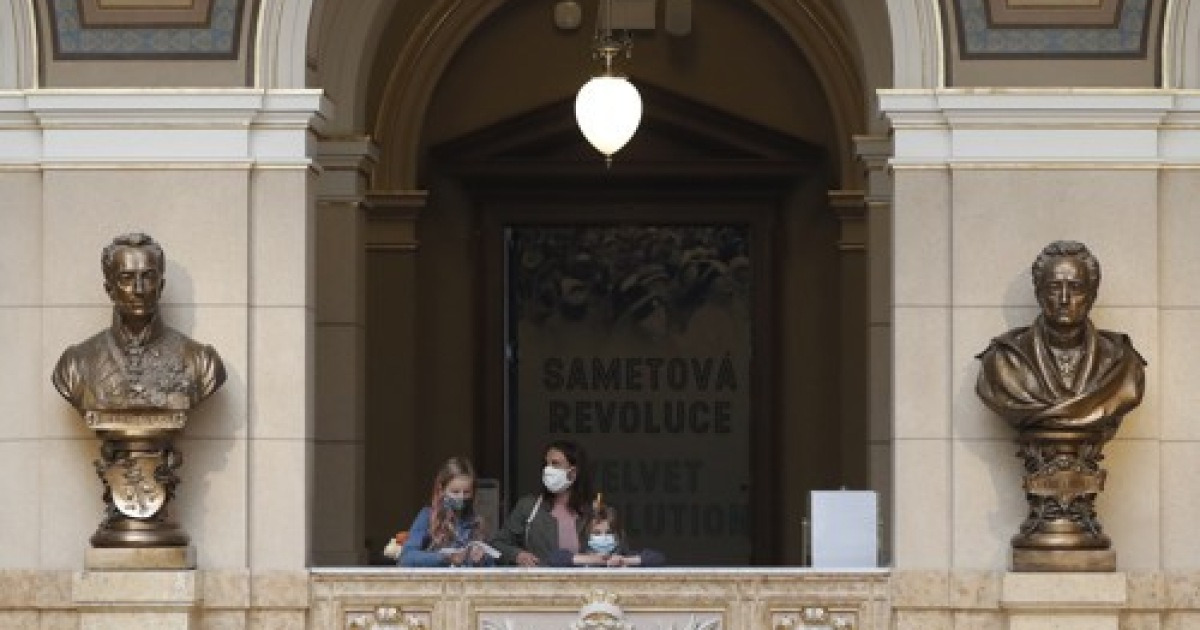 Virus Outbreak Czech Republic Face Masks