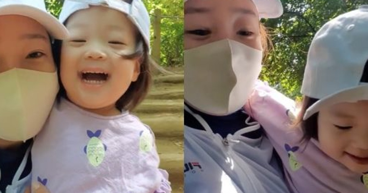 백종원♥︎ 소유진 막내딸 세은 한 팔로 안고 등산 엄마 껌딱지[★shot ]