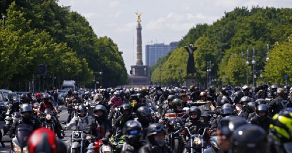 GERMANY PROTESTS BIKERS