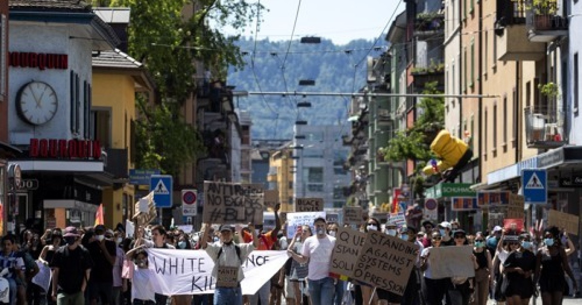 SWITZERLAND PROTEST USA BLACK LIVES MATTER ZURICH