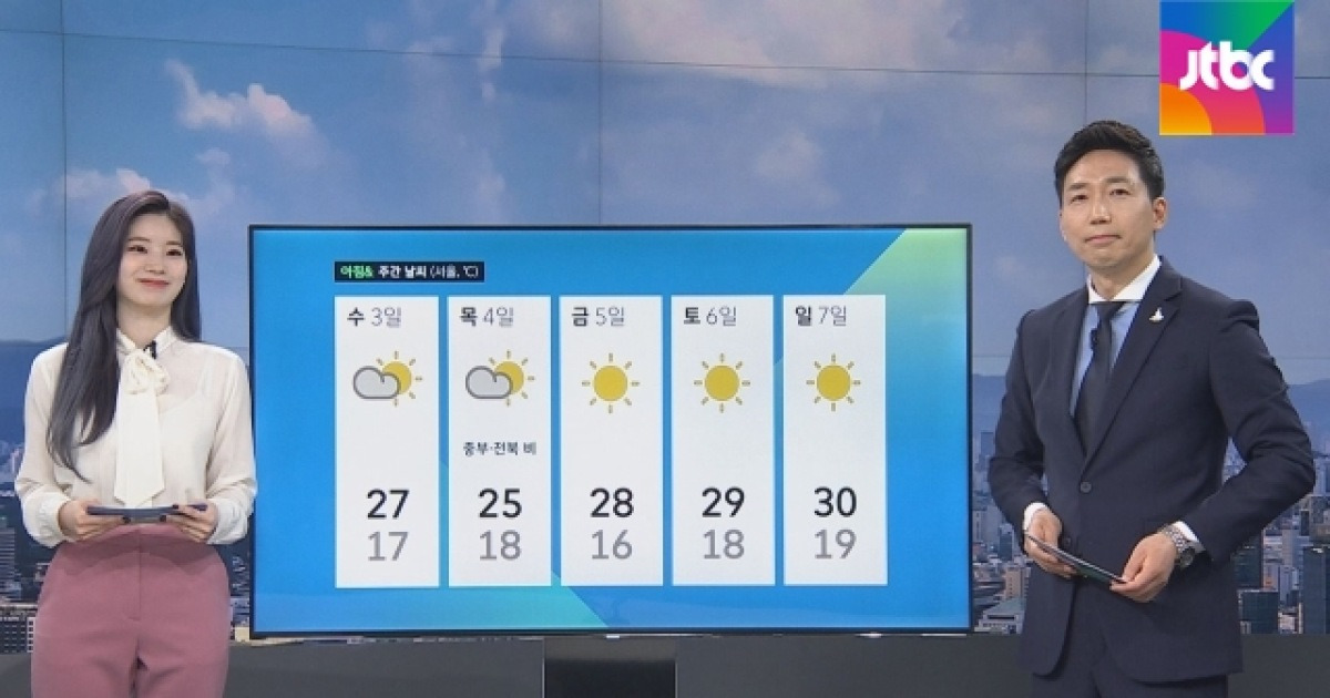 [기상정보] 서울·중부지방 5~20mm 비..전국 미세먼지 '좋음'