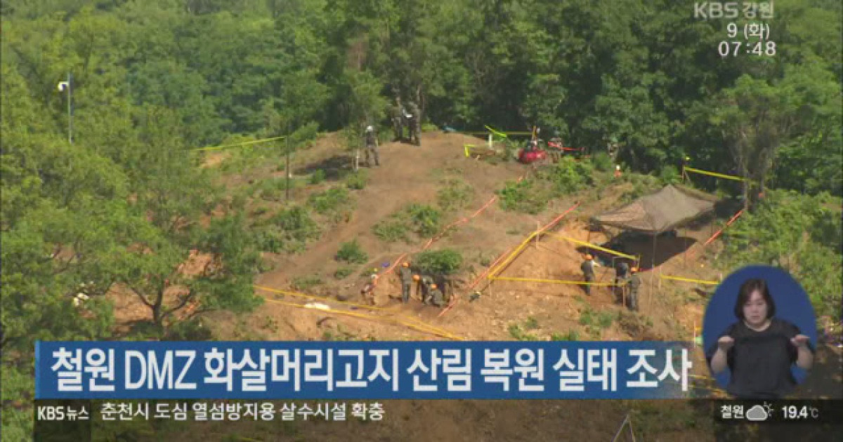 철원 DMZ 화살머리고지 산림 복원 실태 조사