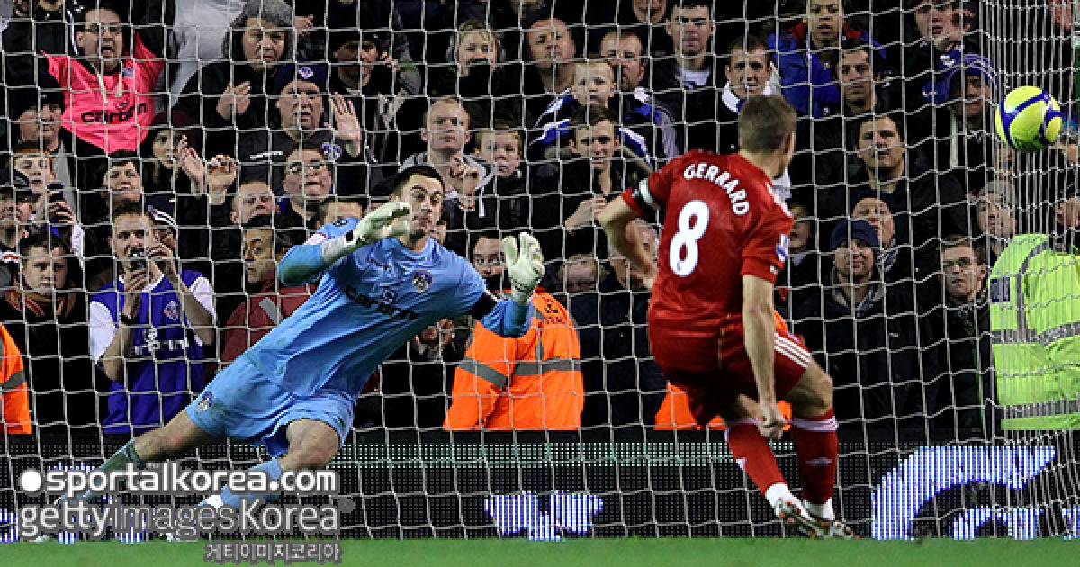 EPL PK 스페셜리스트는? 2위 제라드, 5위 루니