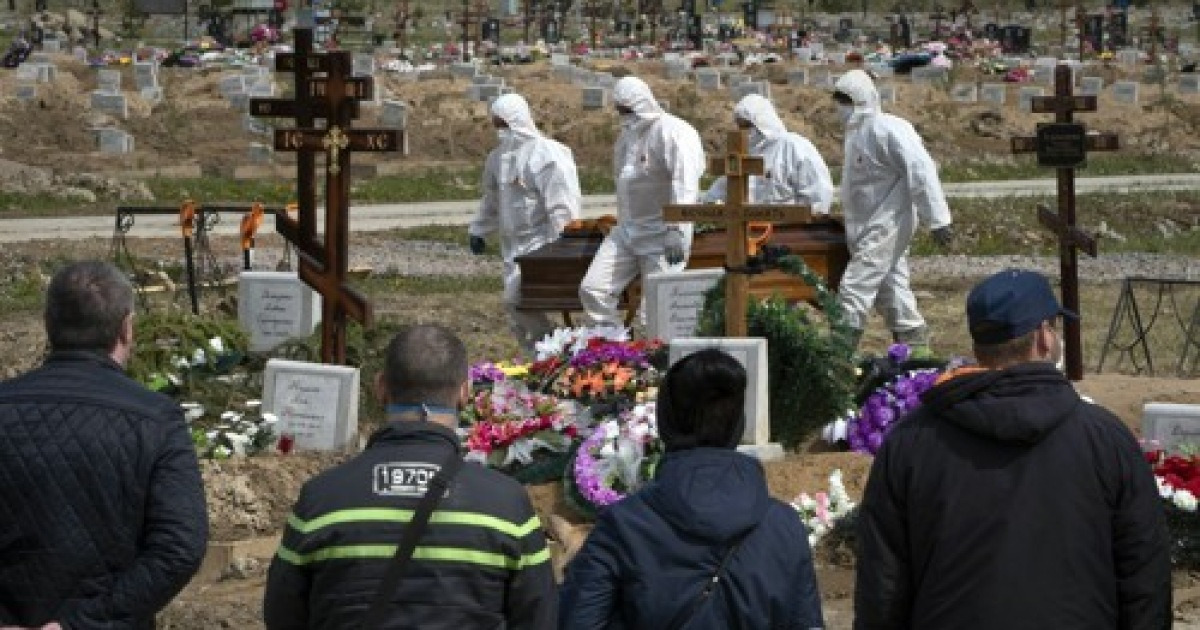 Virus Outbreak Russia Mortality