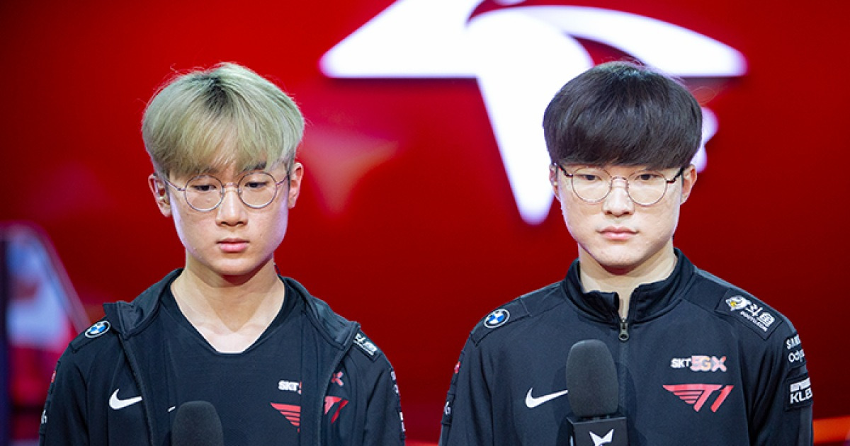 [포토] 서머 T1 첫 승 "POG는 에포트-페이커"