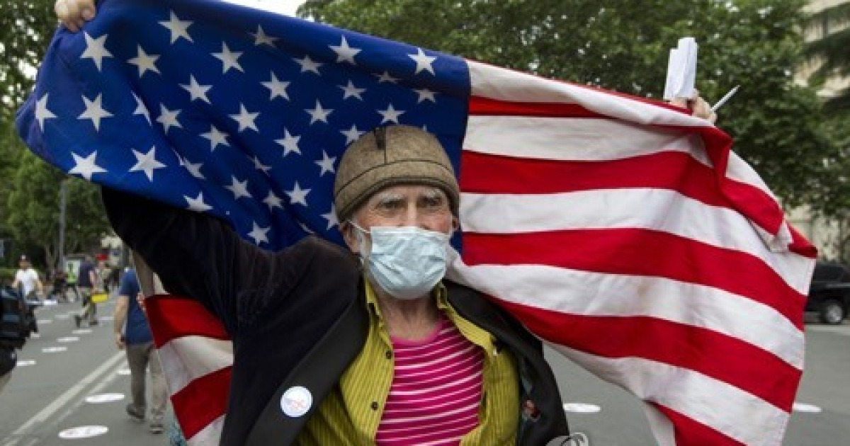 Virus Outbreak Georgia Rally