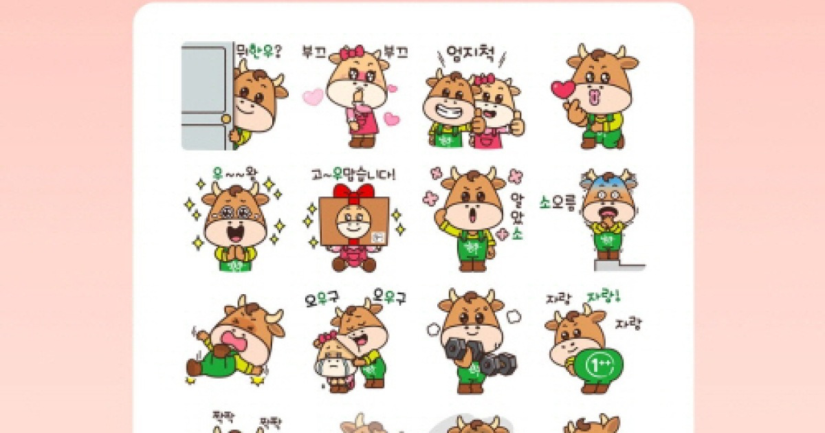 "30분만에 매진, 어떡 한우"..한우자조금, 신규 이모티콘 '대박'