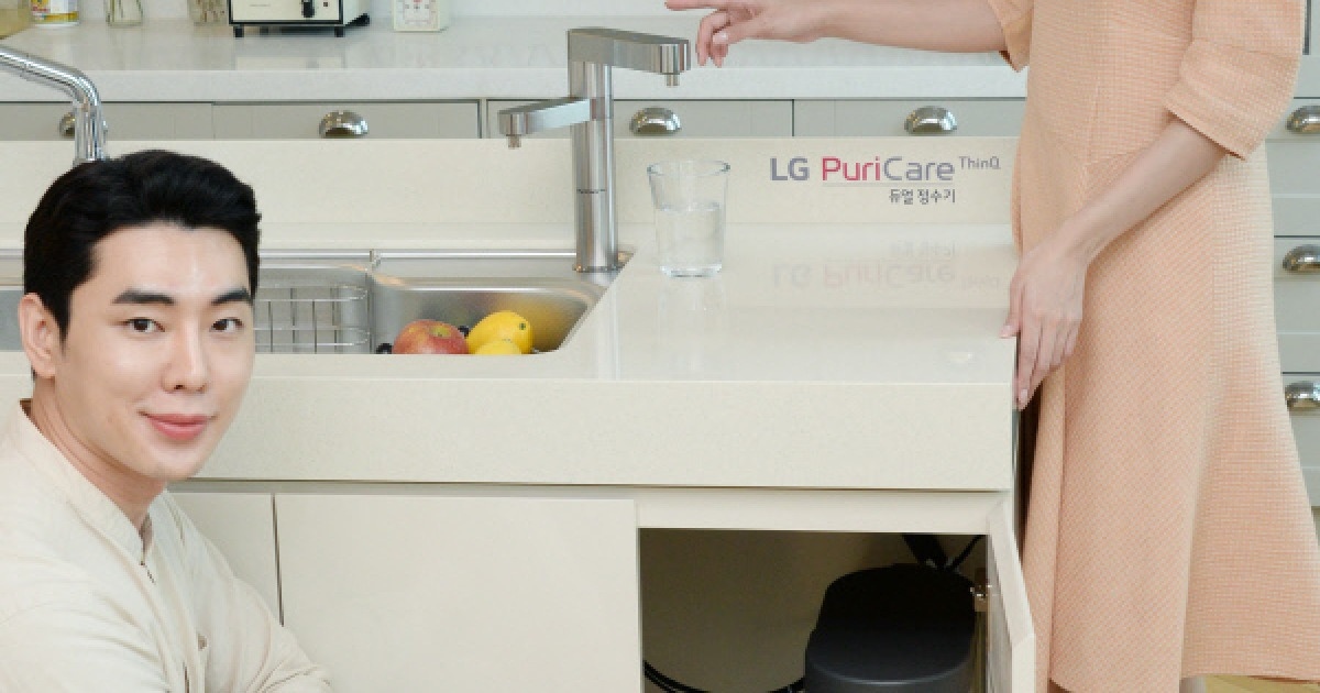 LG전자, 빌트인 디자인 '퓨리케어 듀얼 정수기' 2종 출시