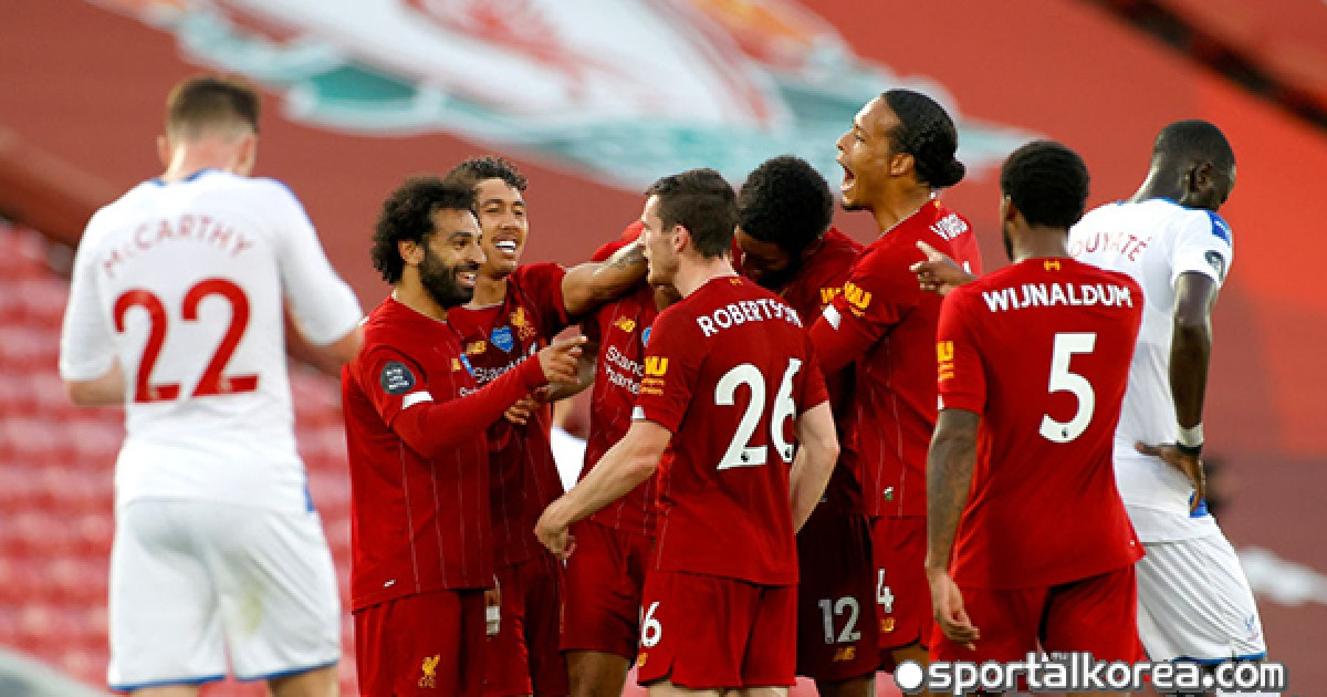[EPL 31R] '우승까지 한 걸음' 리버풀, 팰리스에 4-0 대승.. '살라 1골 1도움'