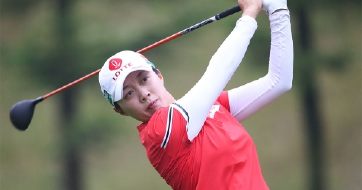 자신감이 느껴지는 김효주 프로의 티샷 [KLPGA BC카드·한경 레이디스컵]