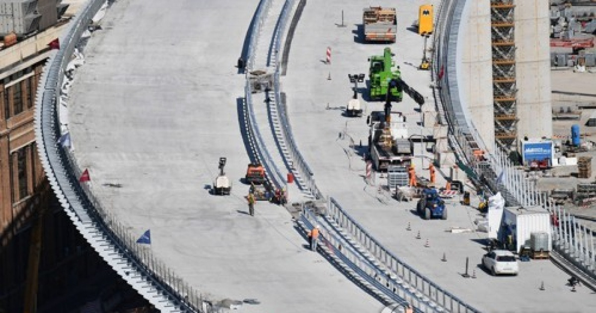 ITALY GENOA BRIDGE CONSTRUCTION