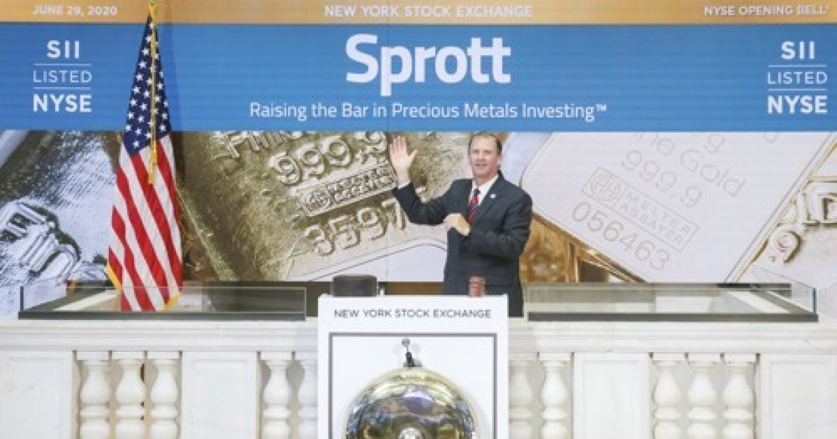 Sprott Inc (NYSE: SII) Virtually Rings The Opening Bell