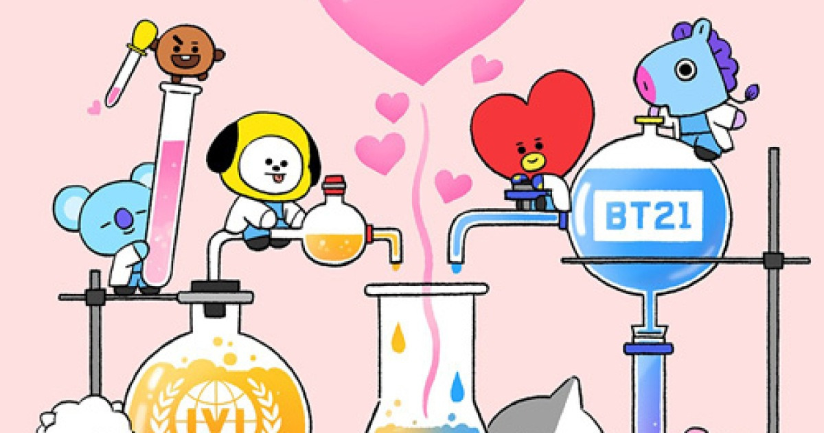 라인‧국제백신연구소, 백신 개발 촉진 'BT21 기부 스티커' 선봬
