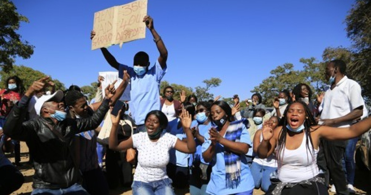 ZIMBABWE HEALTH NURSES PROTEST