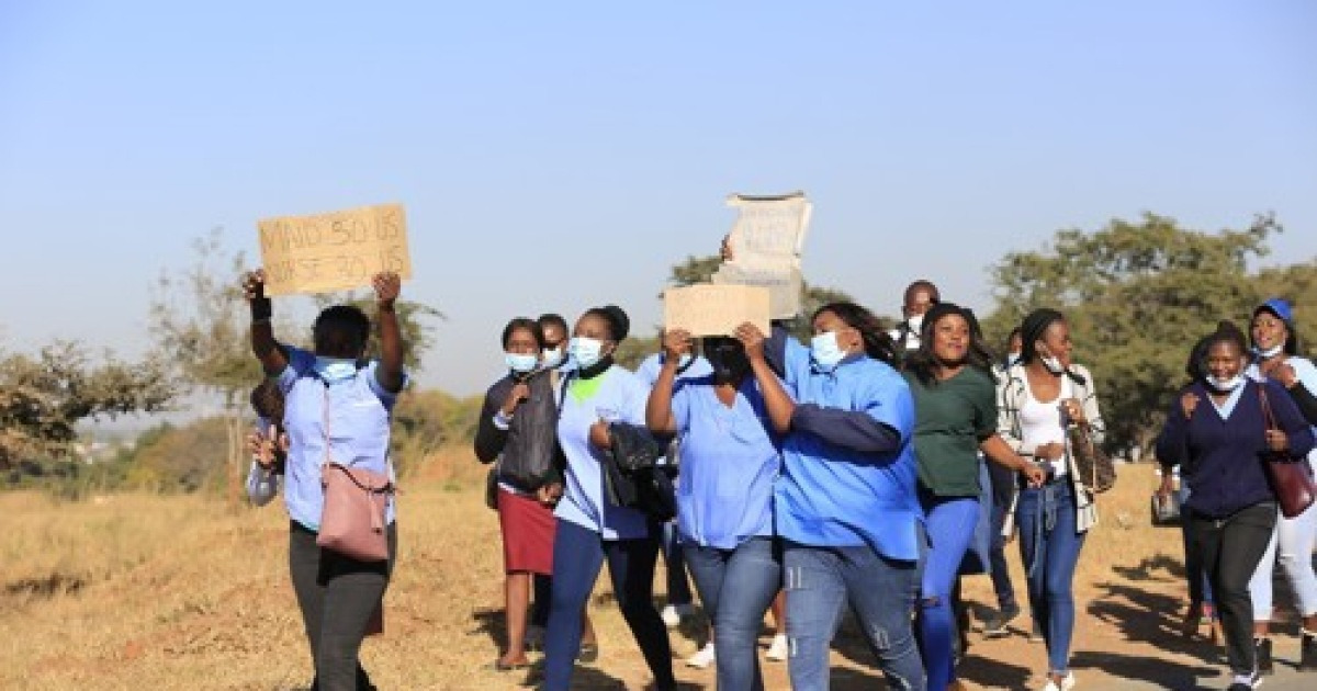 ZIMBABWE HEALTH NURSES PROTEST