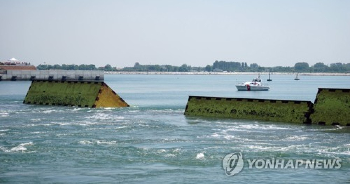 ITALY VENICE LAGOON MOSE PROJECT