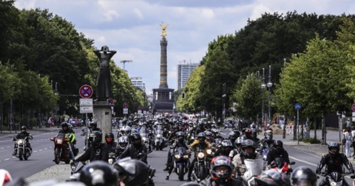 GERMANY PROTESTS BIKERS