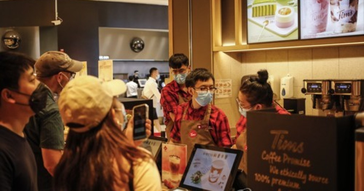 CHINA ECONOMY TIM HORTONS IN BEIJING