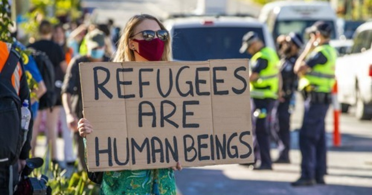 AUSTRALIA REFUGEE PROTEST