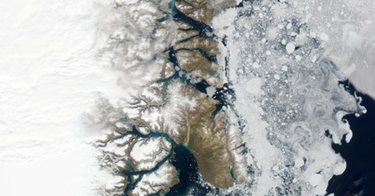 SPACE GREENLAND ARCTIC SEA ICE