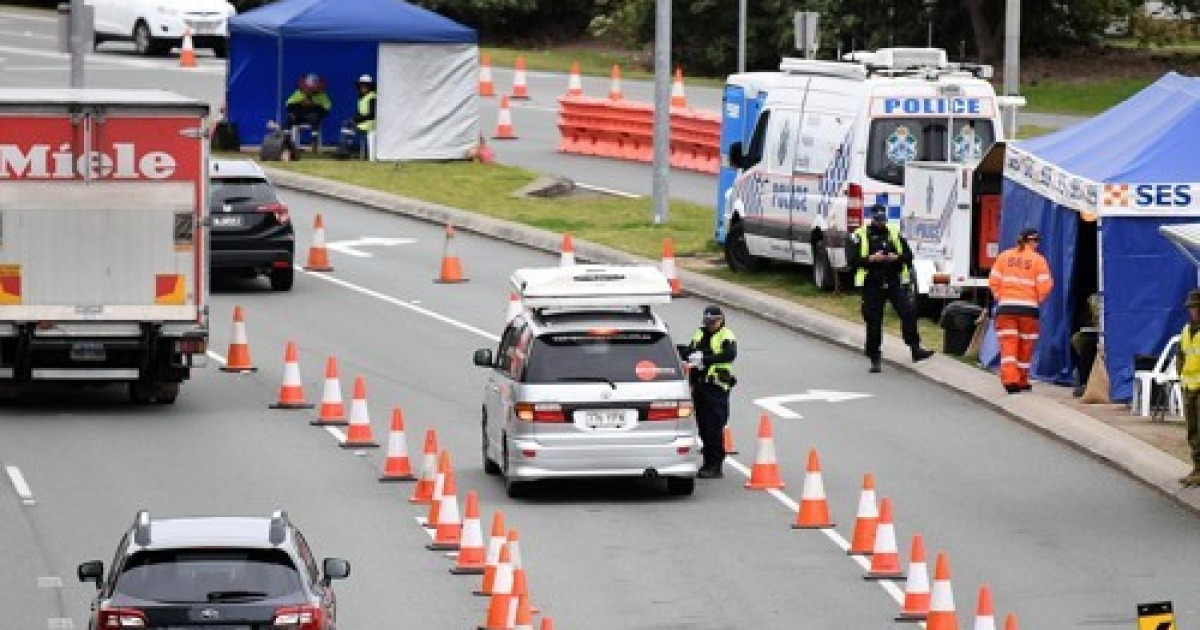 AUSTRALIA PANDEMIC CORONAVIRUS BORDER CHECKPOINTS