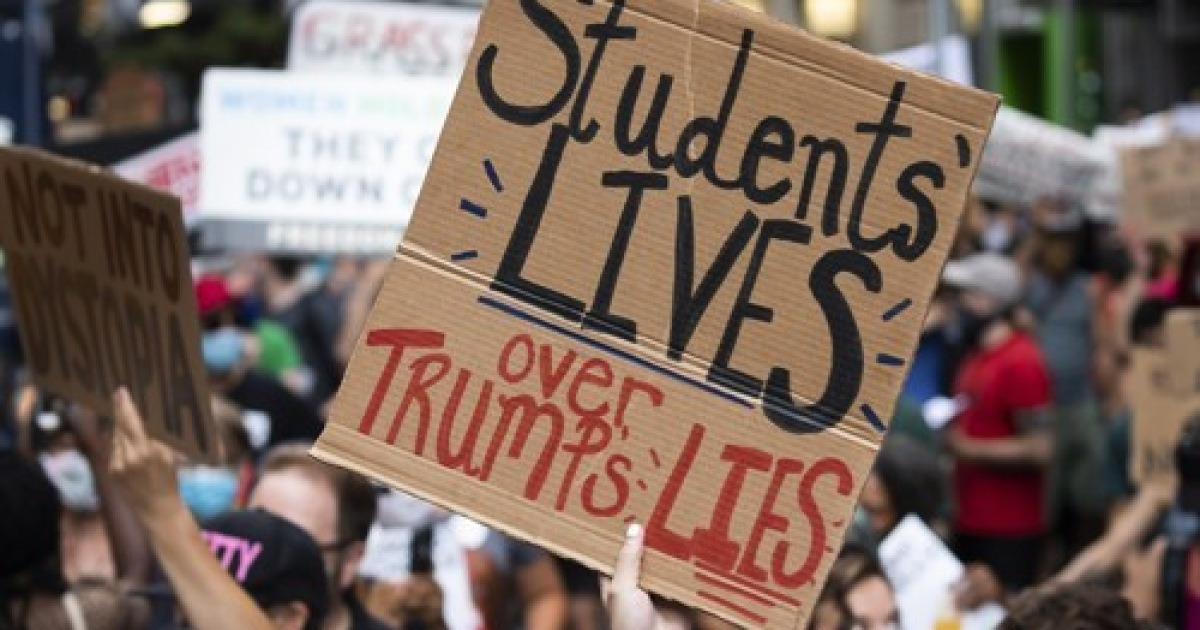 USA PANDEMIC TEACHERS PROTEST SCHOOL REPOPENING COVID-19