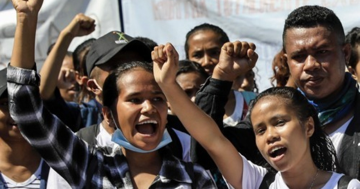 EAST TIMOR PROTEST