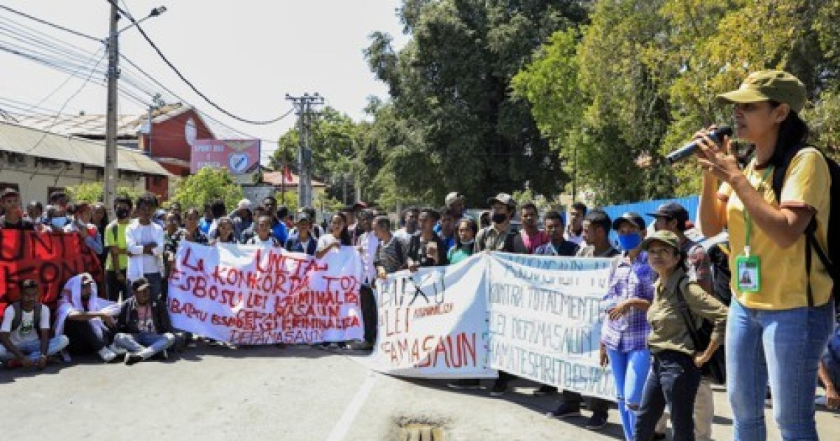 EAST TIMOR PROTEST