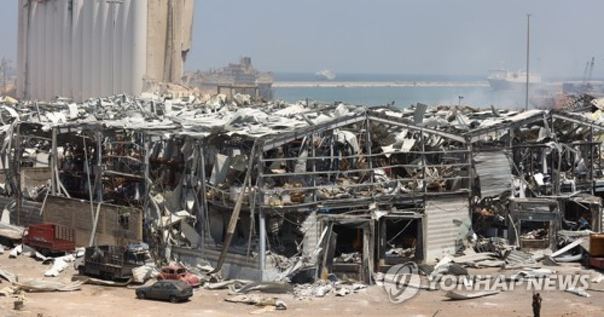 LEBANON BEIRUT HARBOR EXPLOSION AFTERMATH
