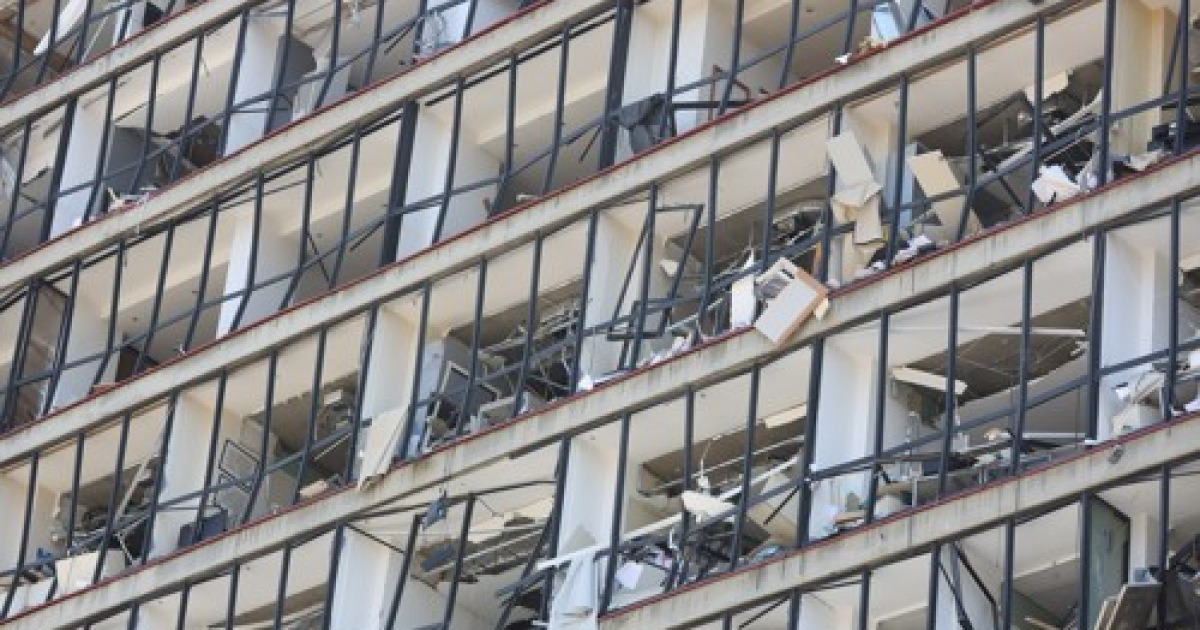 LEBANON BEIRUT HARBOR EXPLOSION AFTERMATH
