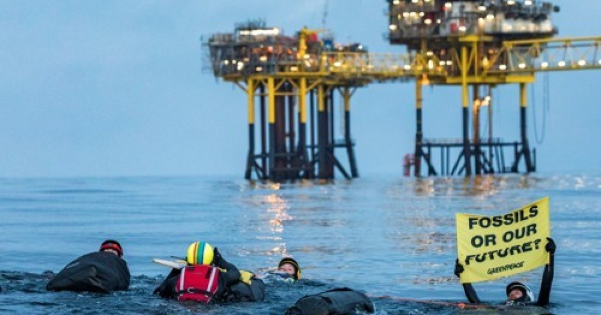 DENMARK NORTH SEA GREENPEACE PROTEST