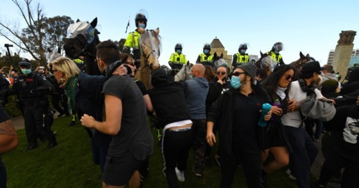 AUSTRALIA PROTESTS FREEDOM DAY
