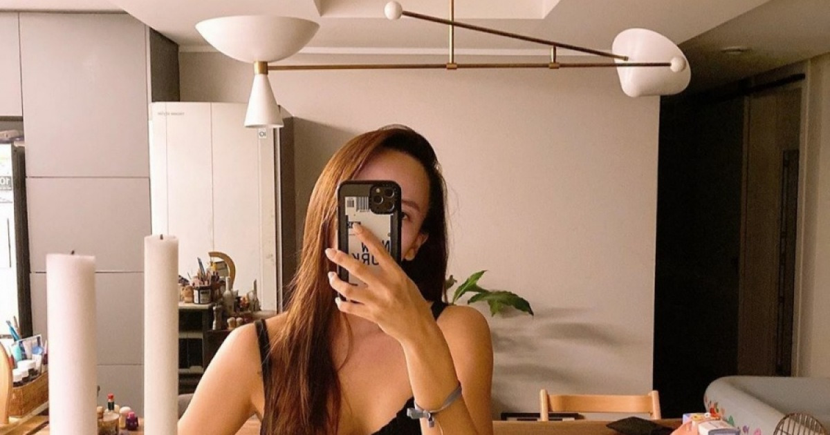 '168cm·53kg' 김지우, 루아나리 엄마 맞나..복근이 화났다