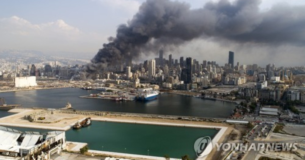 LEBANON FIRE AT BEIRUT PORT