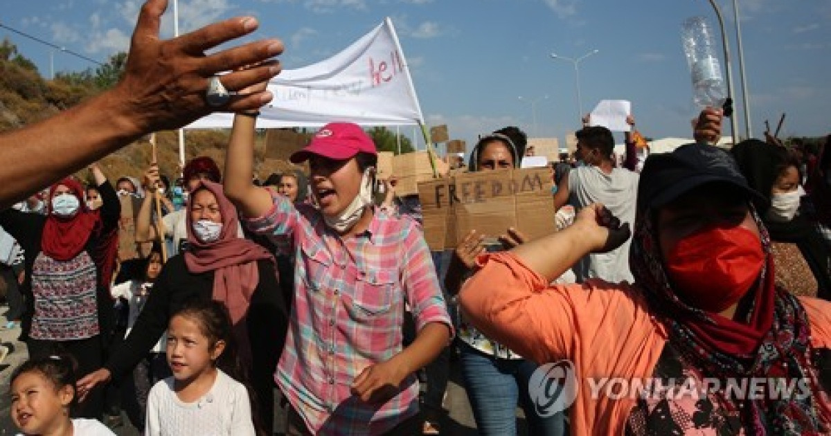 GREECE MIGRATION REF?UGEES MORIA CAMP