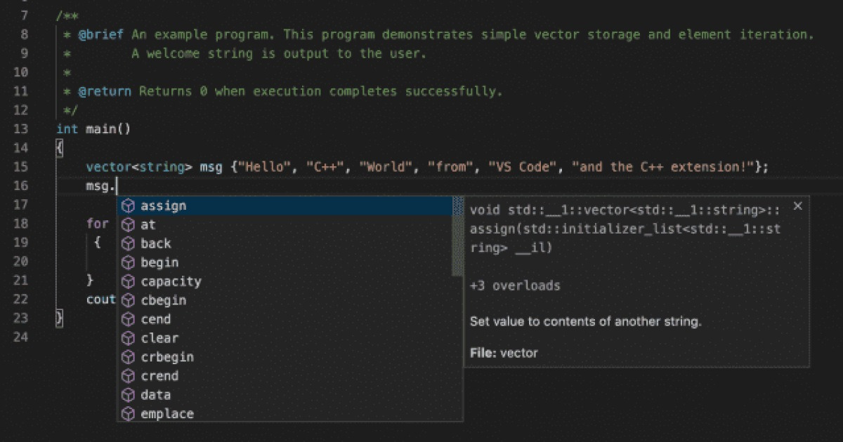 MS, 비주얼스튜디오 코드용 C++ 확장 기능 공개