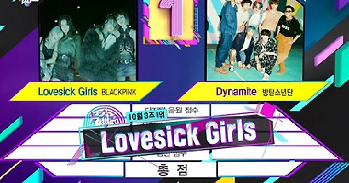 '뮤직뱅크' 블랙핑크, BTS 꺾고 1위..NCT U 컴백[★밤TView]