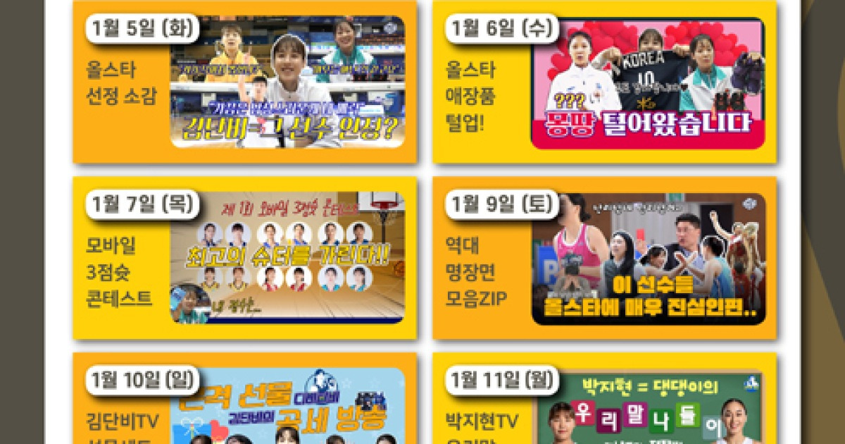 '온택트 소통' WKBL, 올스타 TV 마무리..강아정 3점슛 콘테스트 우승