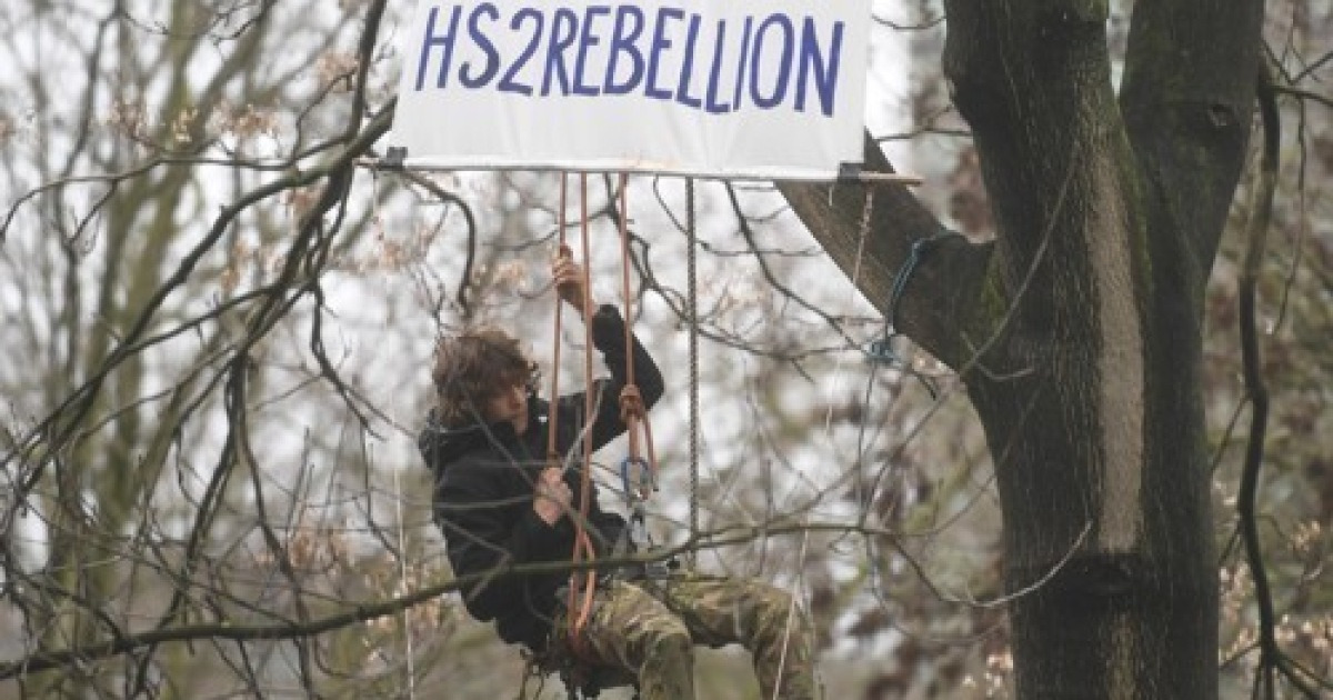 BRITAIN HS2 PROTEST