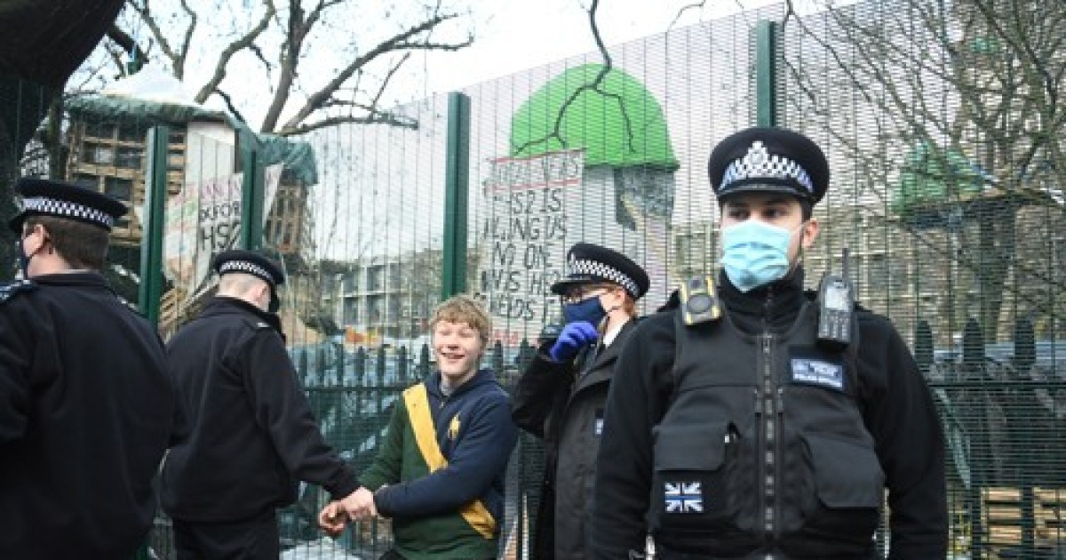 BRITAIN HS2 PROTEST