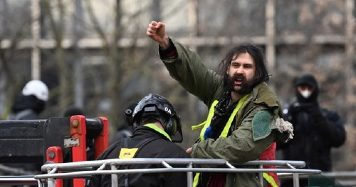 BRITAIN HS2 REBELLION PROTEST